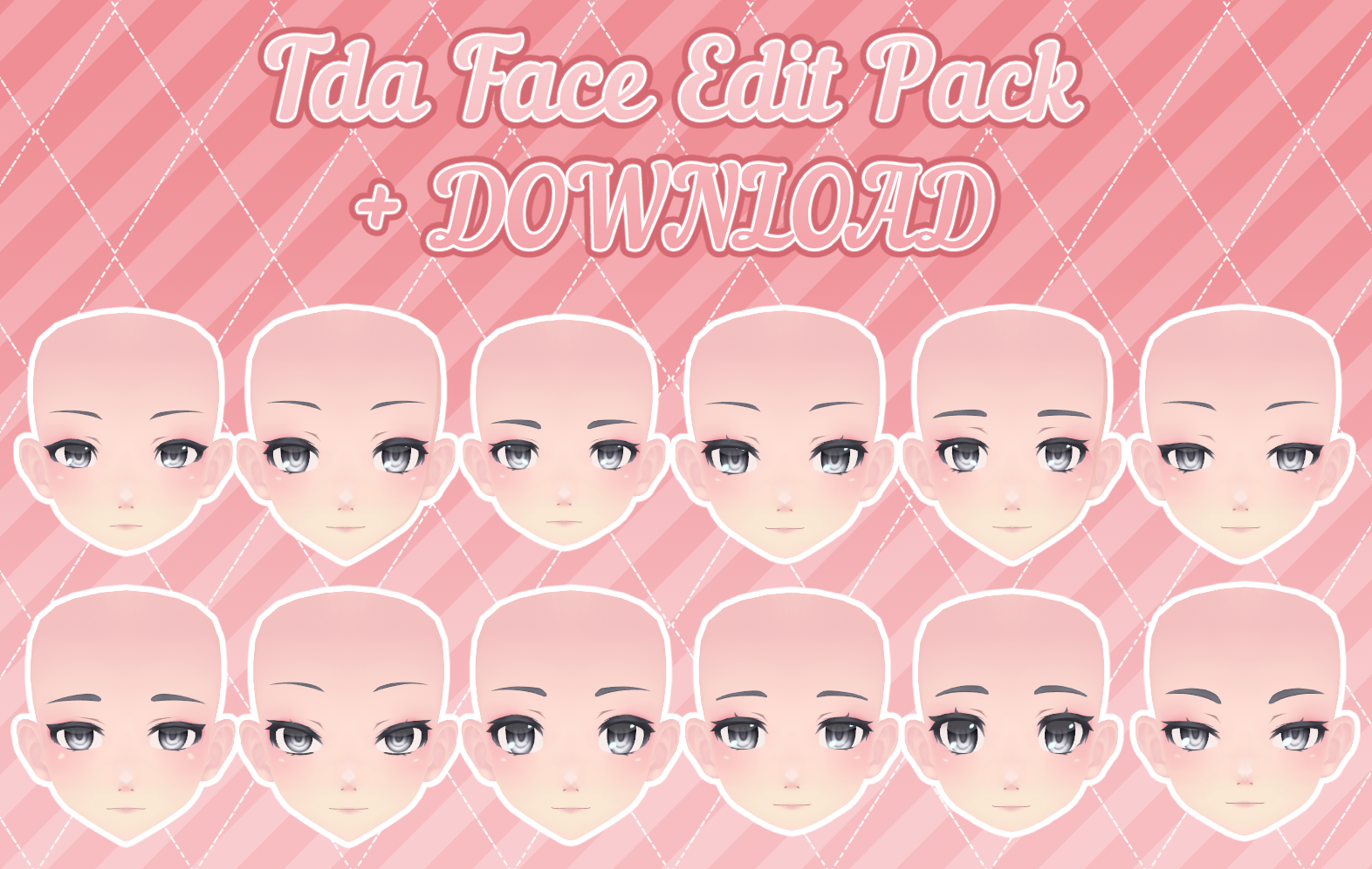 [MMDxF2U] Tda Face Edit Pack [+DL] by Astria-MMD on DeviantArt