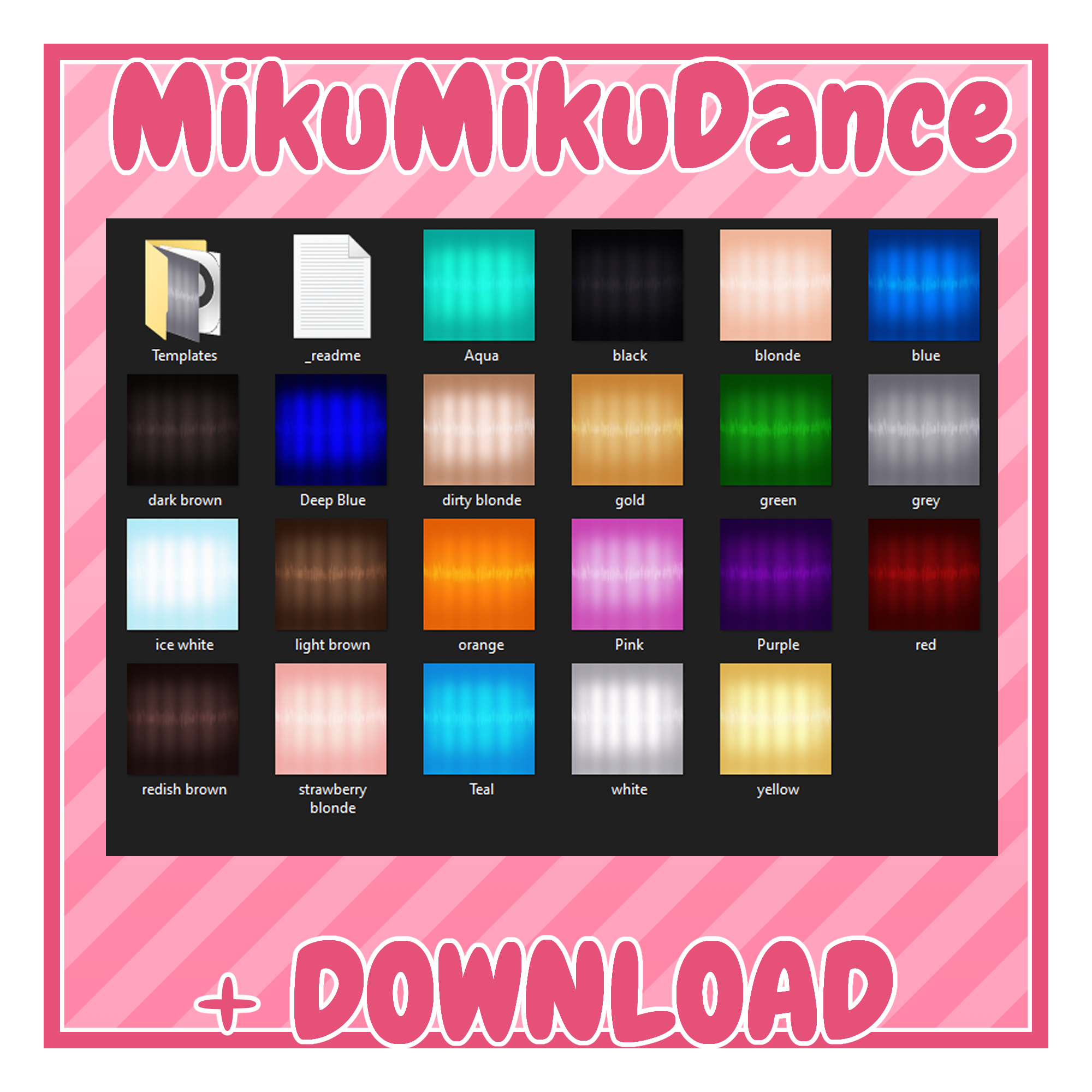 [MMD] Hair Texture Pack [+DL] by Astria-MMD on DeviantArt