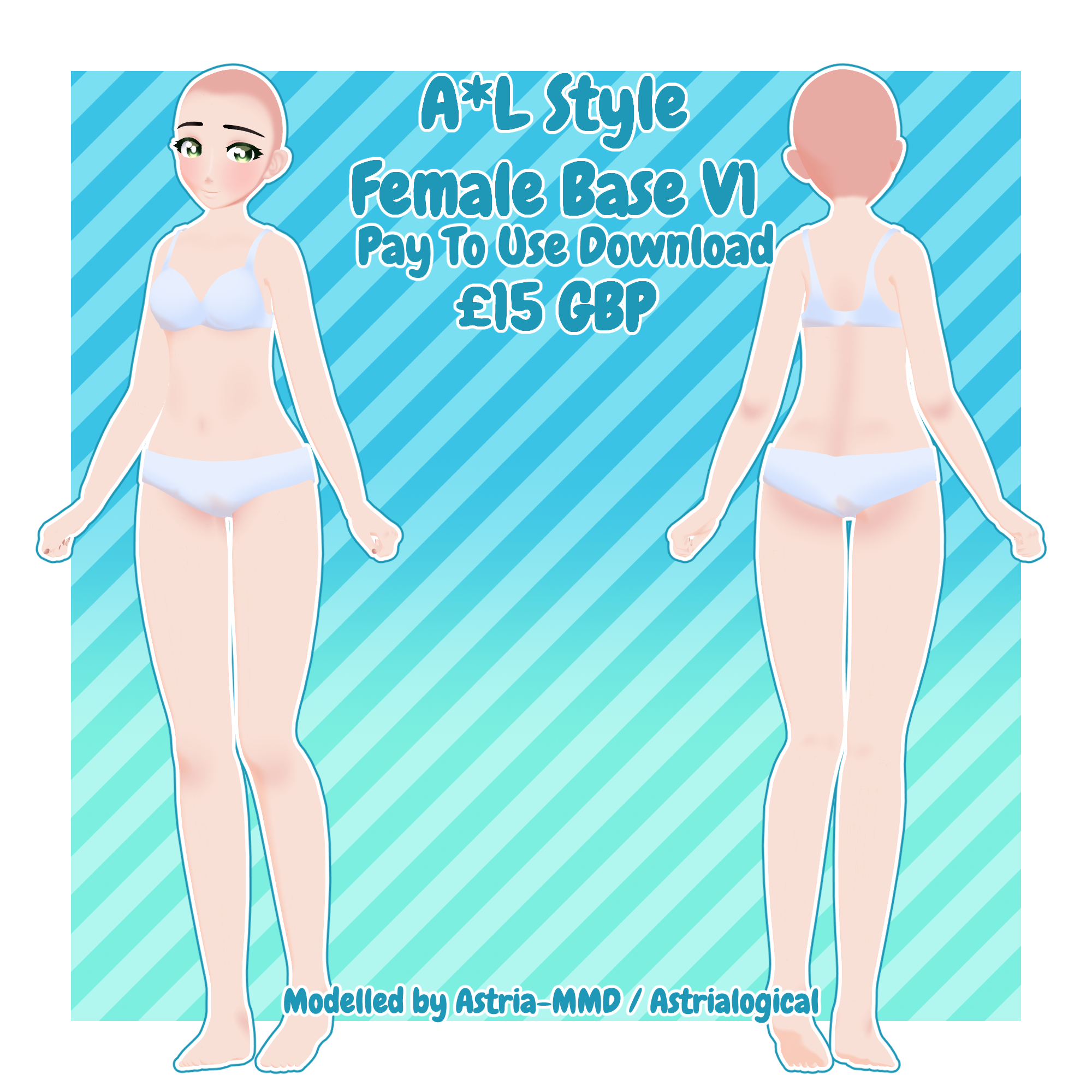 [MMD DL] A*L Style Female Base V1 [P2U] by Astria-MMD on DeviantArt