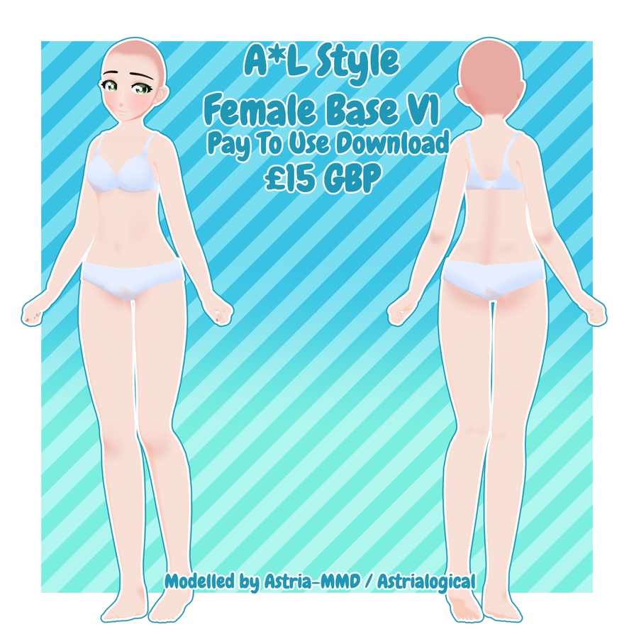 [MMD DL] A*L Style Female Base V1 [P2U] by Astria-MMD on DeviantArt