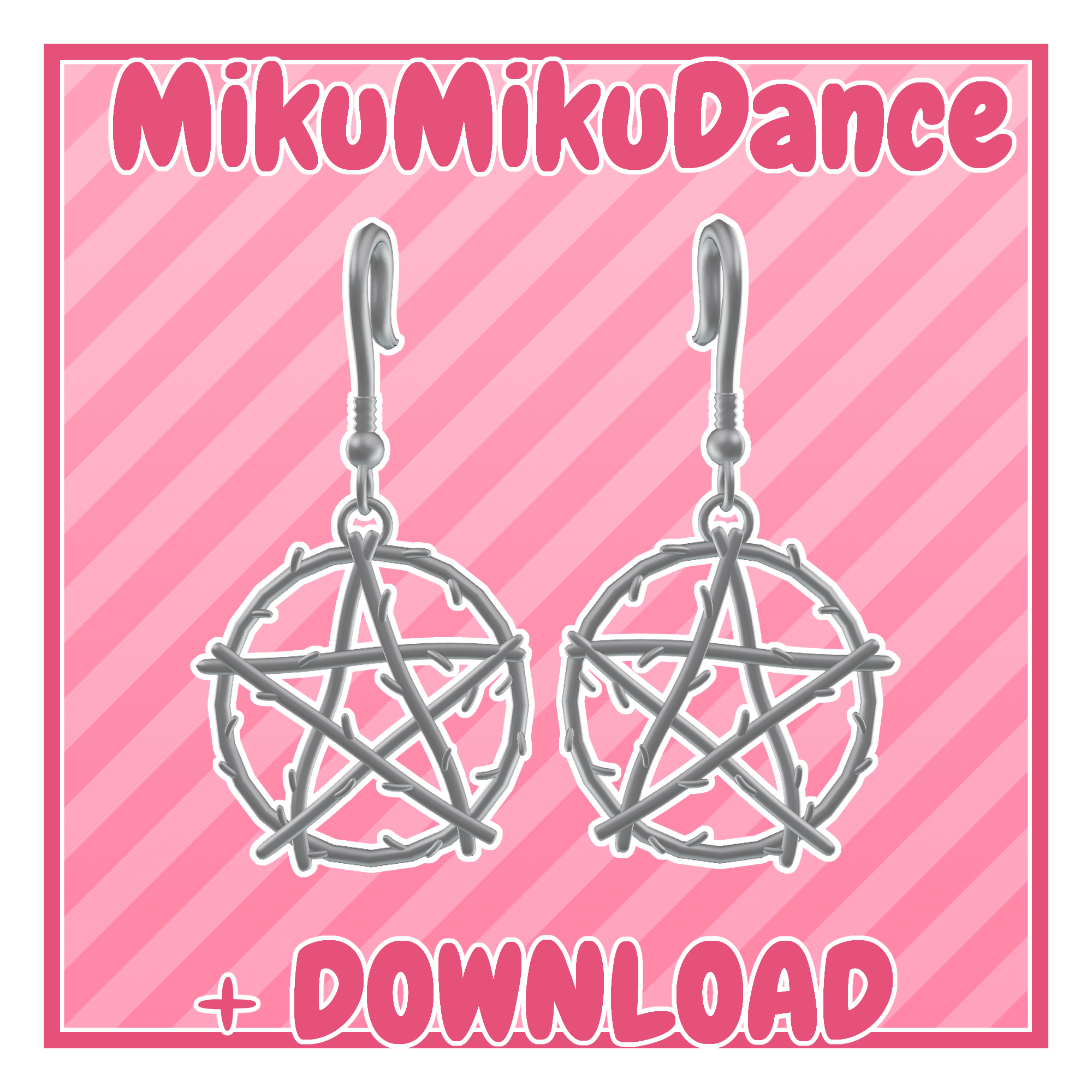 [MMD DL] Pentagram Earrings by Astria-MMD on DeviantArt