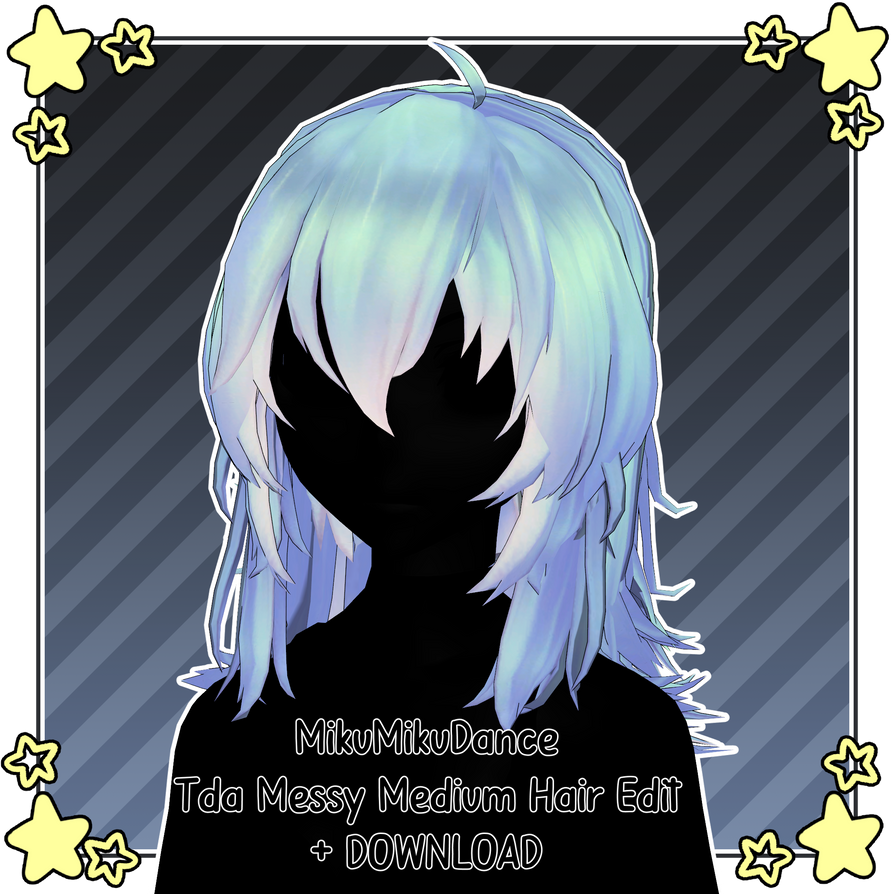 [ mmd x dl ] Tda Messy Medium Hair by Astria-MMD on DeviantArt