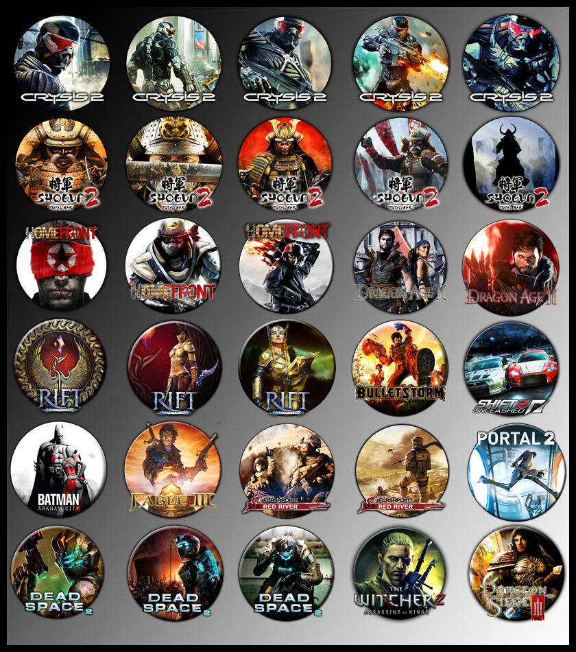 Game Icons XVIII by sirithlainion on DeviantArt