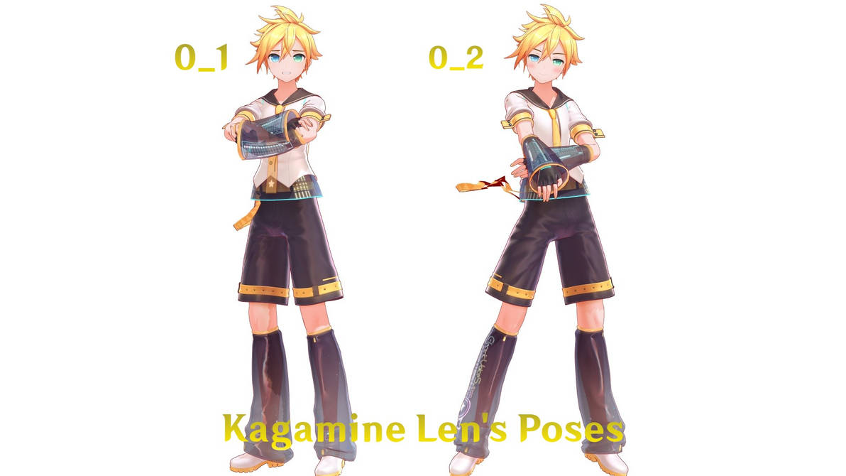 Various Poses of Kagamine Len(fixed) by Shinpachisan on DeviantArt