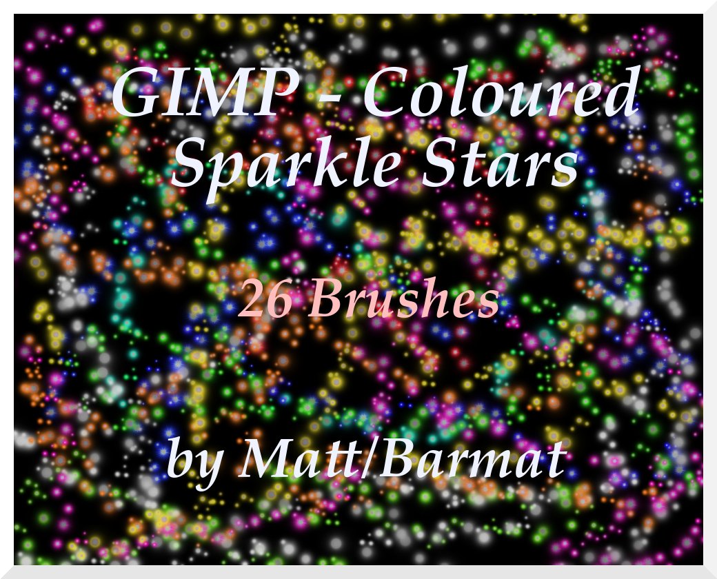 GIMP Coloured Sparkle Stars by barmat on DeviantArt