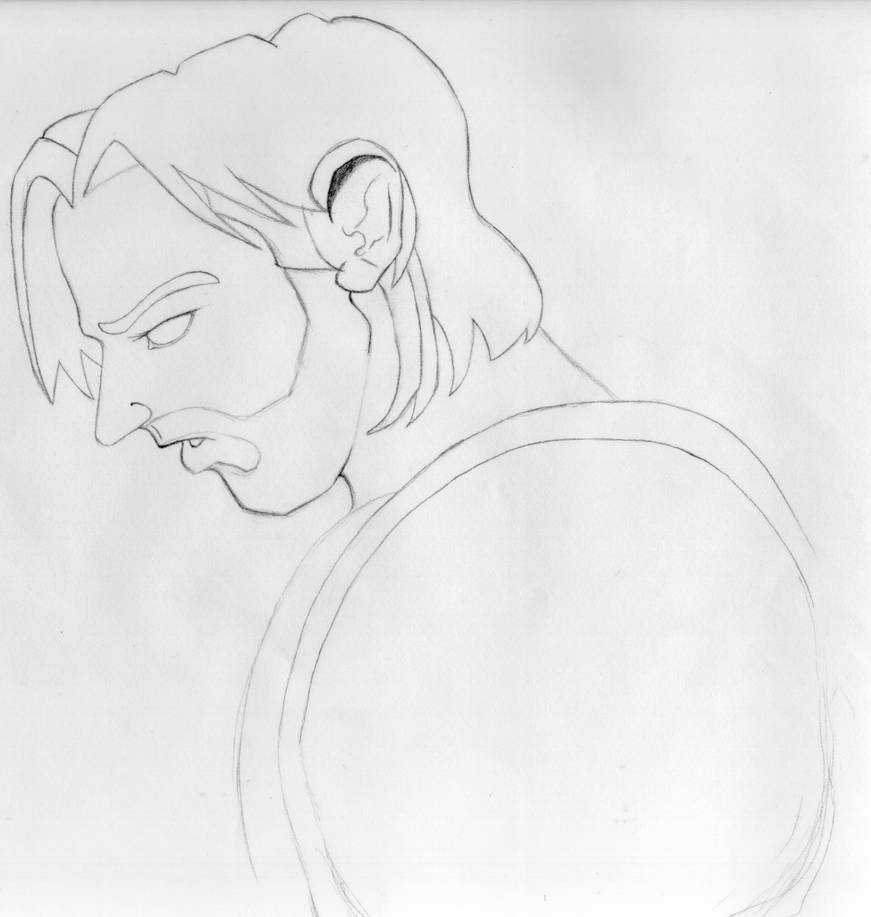 Soldier Profile Sketch by thewoodenboy on DeviantArt