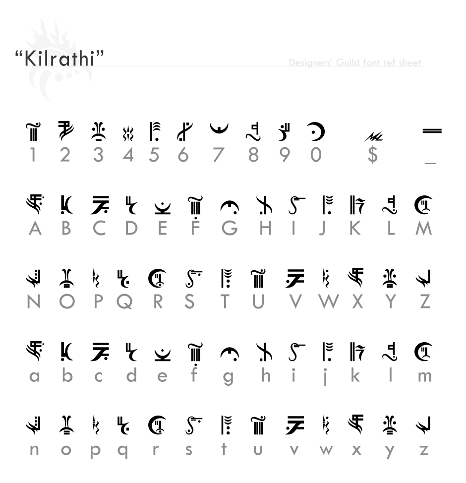 'Kilrathi' font resources by Designers-Guild on DeviantArt