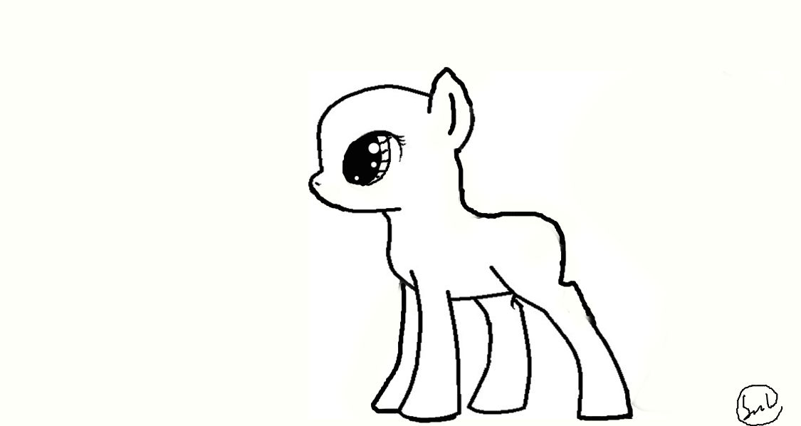 pony lineart by bubblestrikekitty on DeviantArt