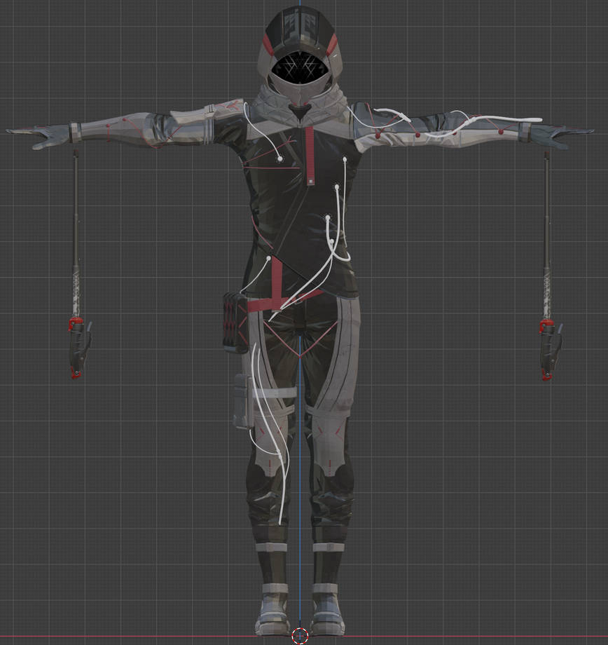 Shidden Ritter FBX release - Scarlet Nexus by skironeki on DeviantArt