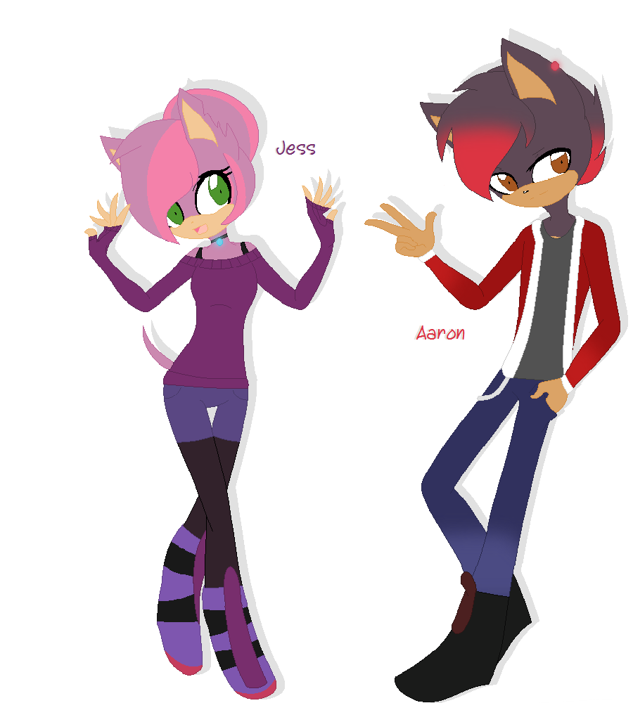 Jess and Aaron the hedgehogs by KyaWolfers on DeviantArt