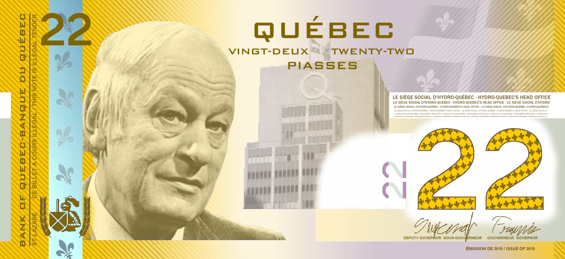 22$ quebec bill: recto by SuperSaf on DeviantArt