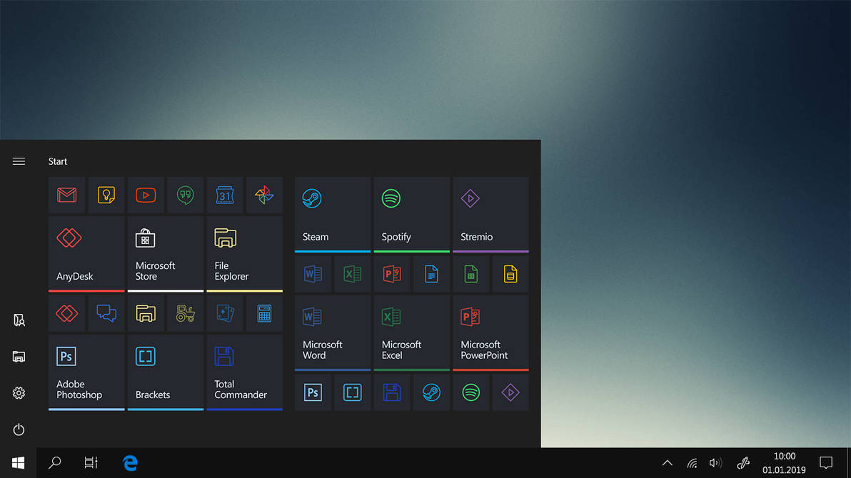 Windows 10 Custom Tiles v1 Small by biscotteunicorn on DeviantArt