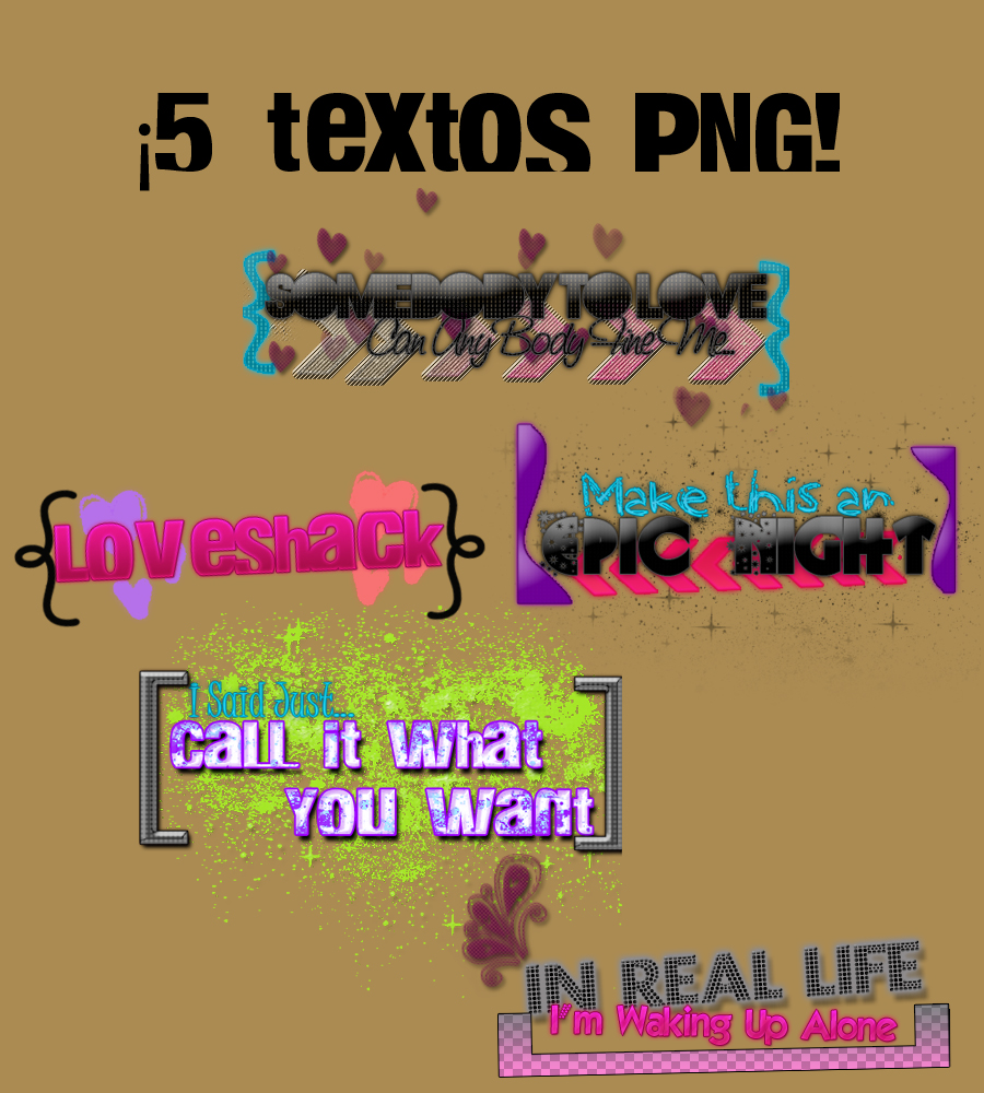 Textos PNG by DannieBerry on DeviantArt