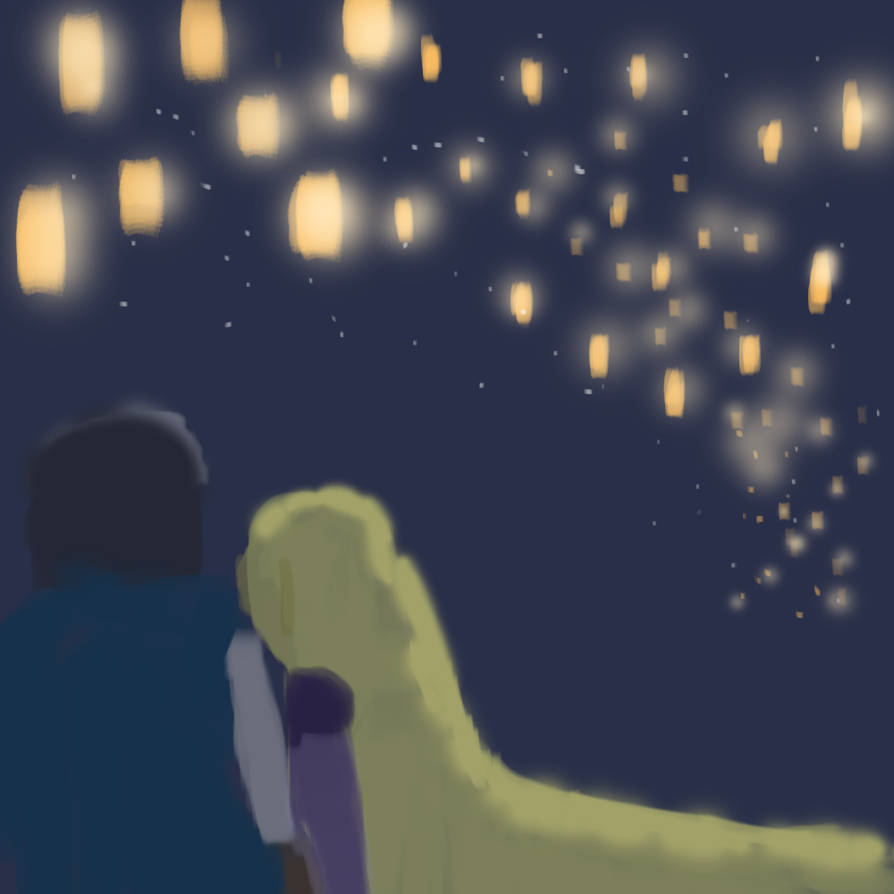 Rapunzel and Flynn by ArlLegaspi on DeviantArt