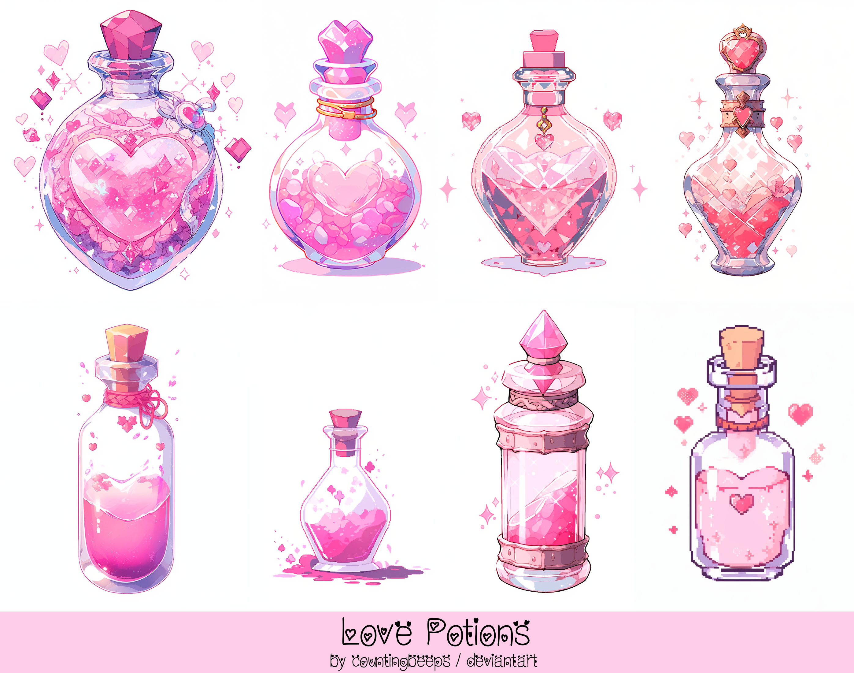 (F2u/P2u) Love Potion Pack by countingbeeps on DeviantArt