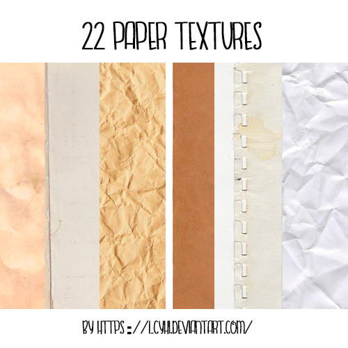 PACK #1 / PaperTextures by LcyHi on DeviantArt