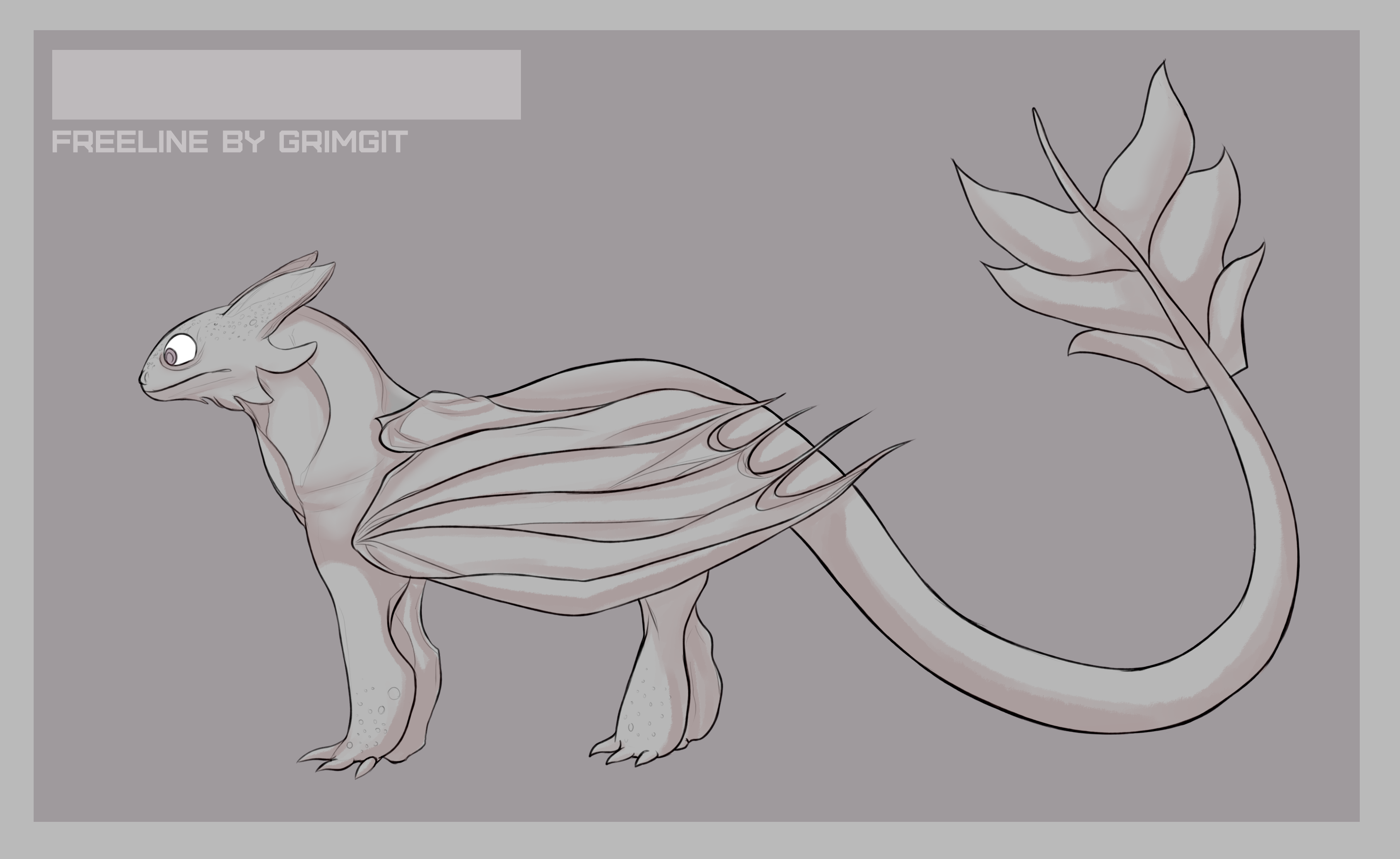 F2U NightFury Dragon (FREELINE|FREE TO USE) by GRIM-GIT on DeviantArt
