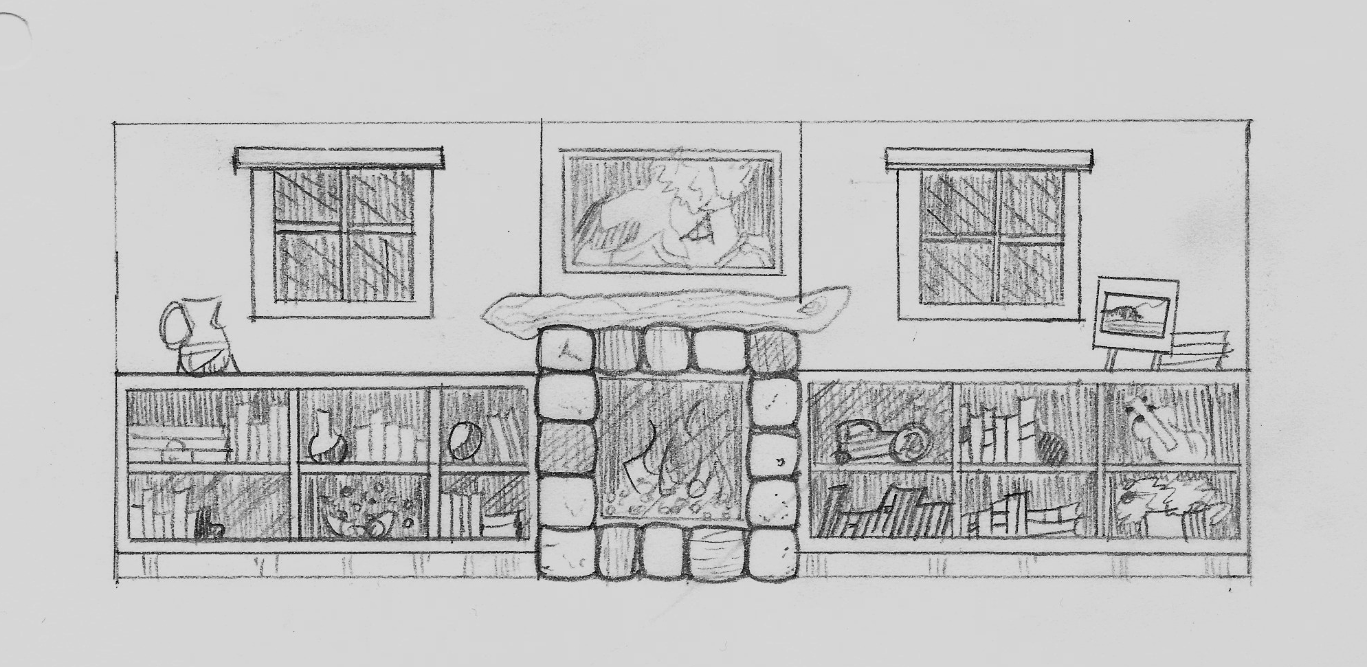 Living Room Elevation by bagtop on DeviantArt