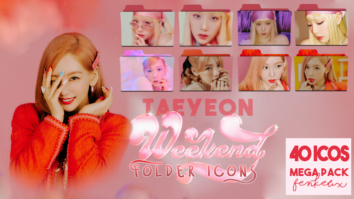 MEGA PACK | Taeyeon - Weekend Folder Icons by fenkeux on DeviantArt