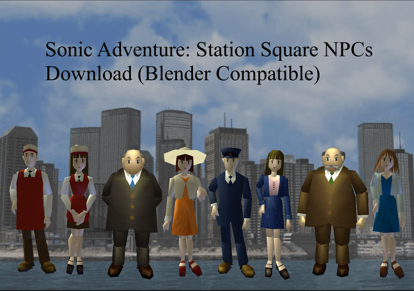 Sonic Adventure: Station Square NPCs Download by GodOfWhy on DeviantArt