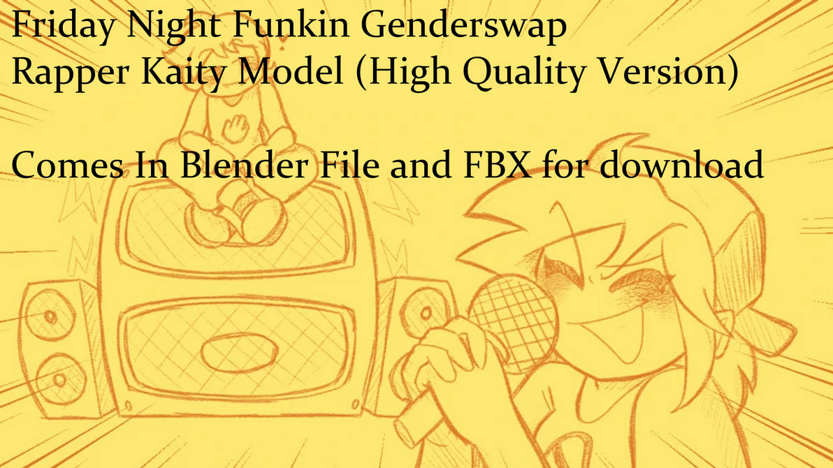 FNF Genderswap Kaity Model Download (Blender/FBX) by GodOfWhy on DeviantArt