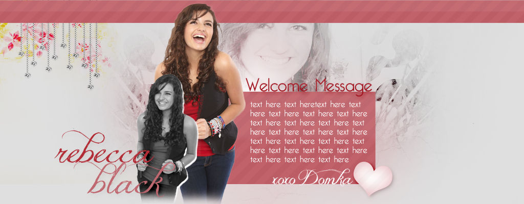 Rebecca Black Header by domkaworks on DeviantArt