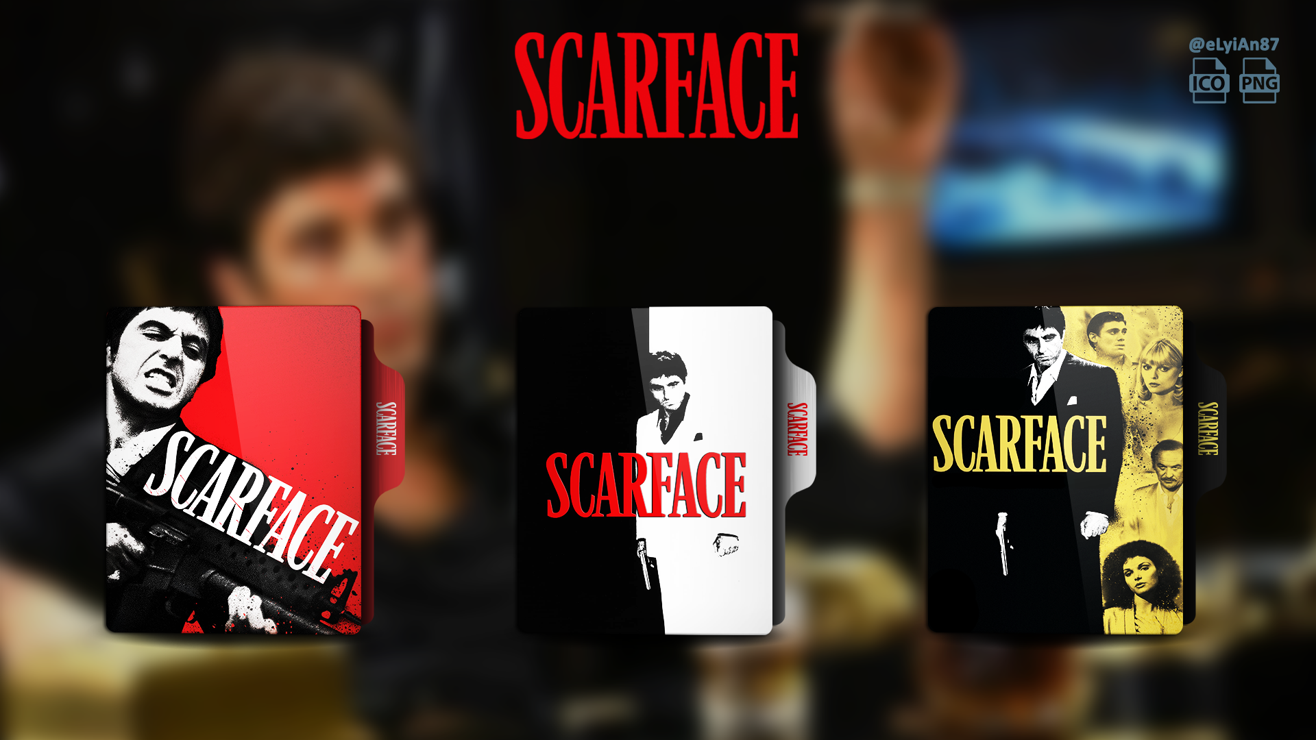 Scarface (1983) Icon by eLyiAn87 on DeviantArt