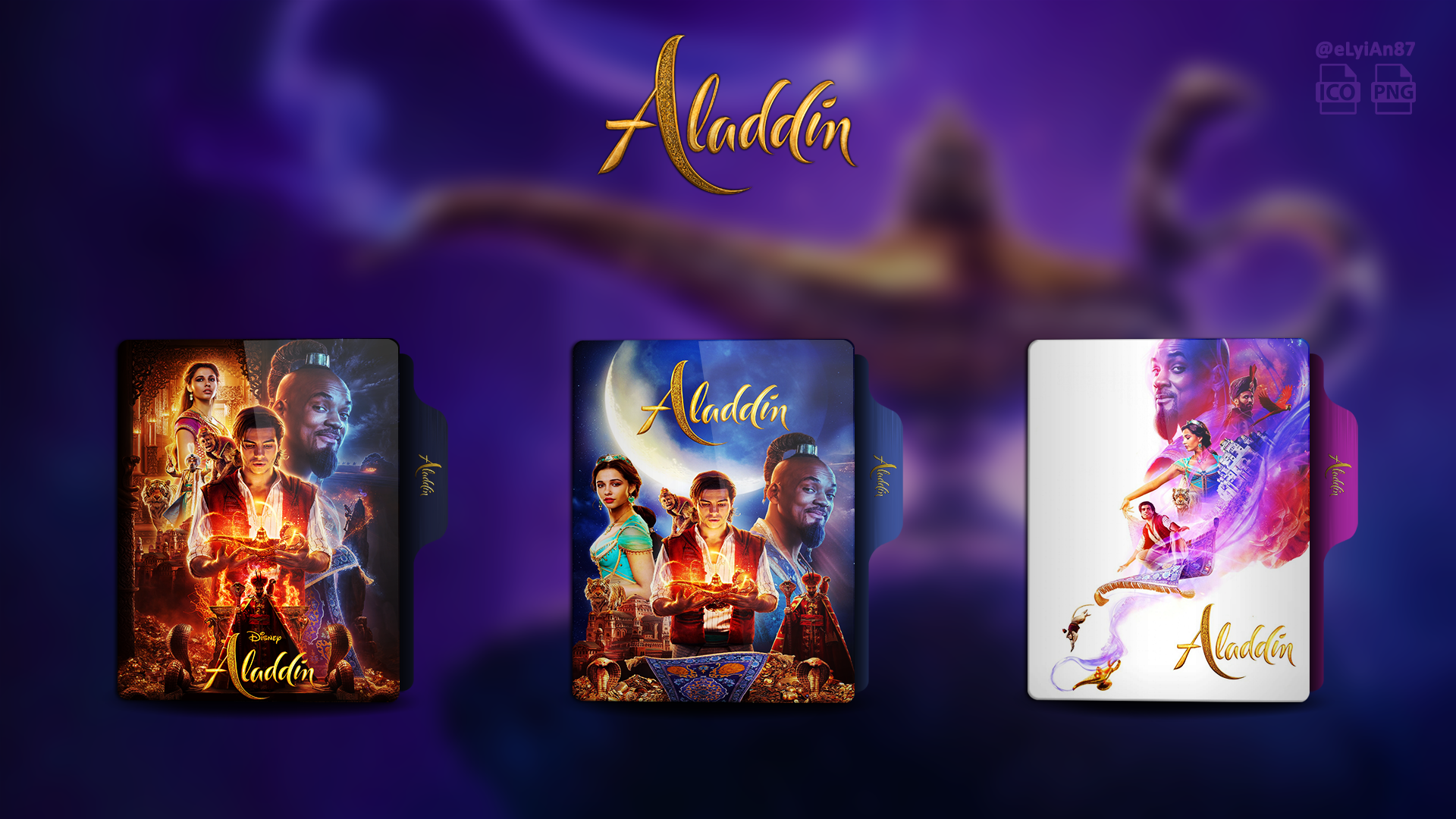 Aladdin (2019) Icon by eLyiAn87 on DeviantArt