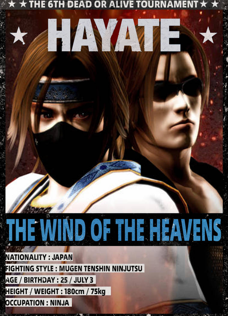 (DL) DoA6 Hayate Poster 1 by PerfectDark023 on DeviantArt