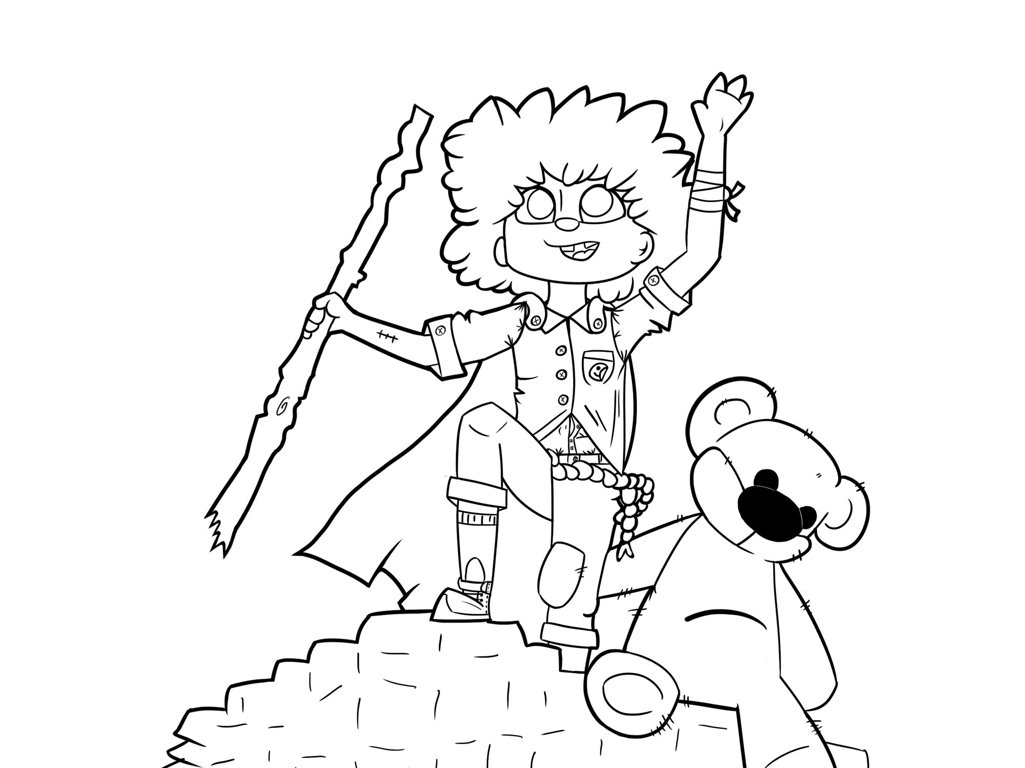 Ma'amsir and Sailor Lineart by Arobicayo on DeviantArt