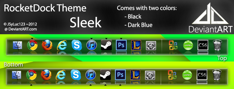 Sleek - RocketDock Theme by JSyLucero on DeviantArt