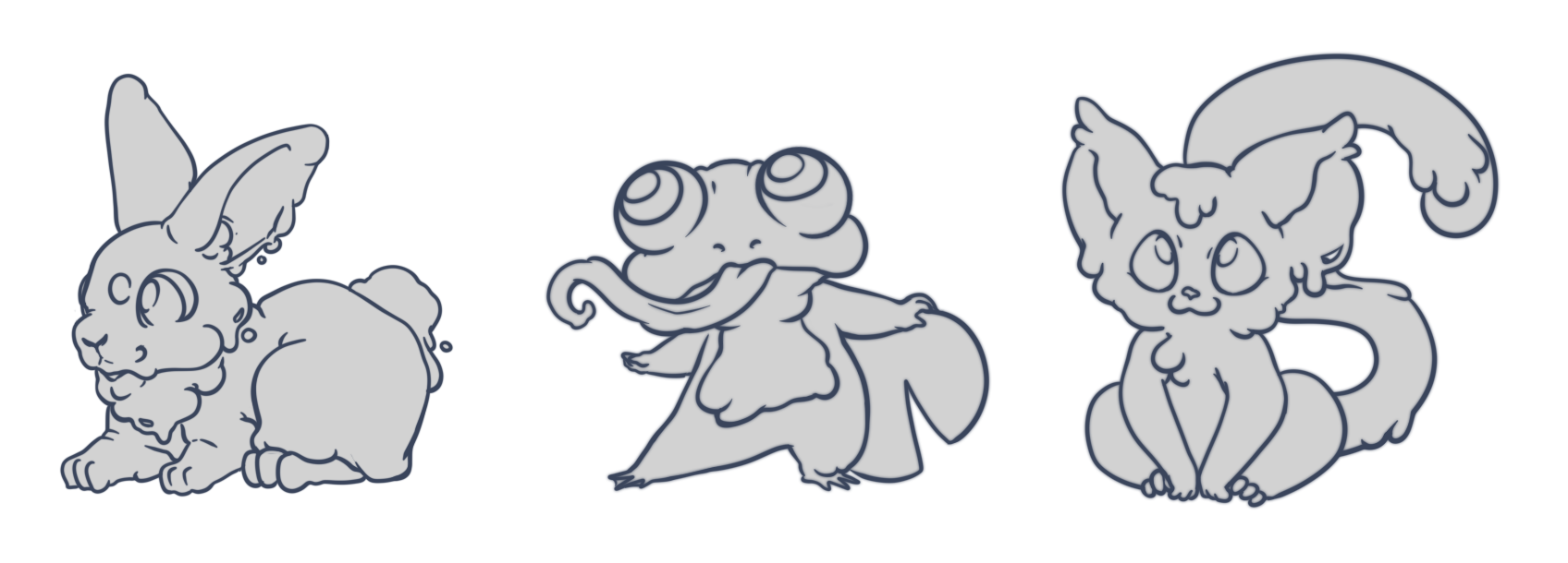 Slime animals 1 by ChristineDesigns on DeviantArt