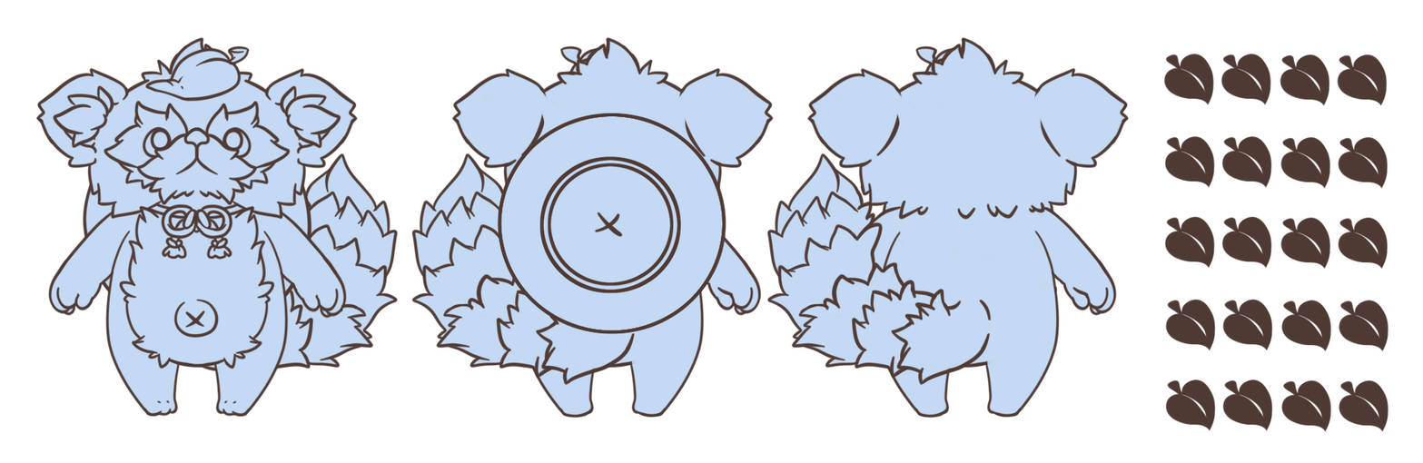 Tanuki Base by ChristineDesigns on DeviantArt