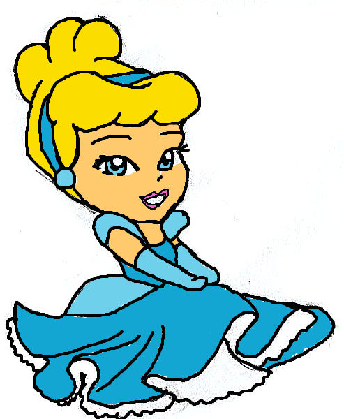 Chibi Cinderela Colored by Taysa-Helena on DeviantArt