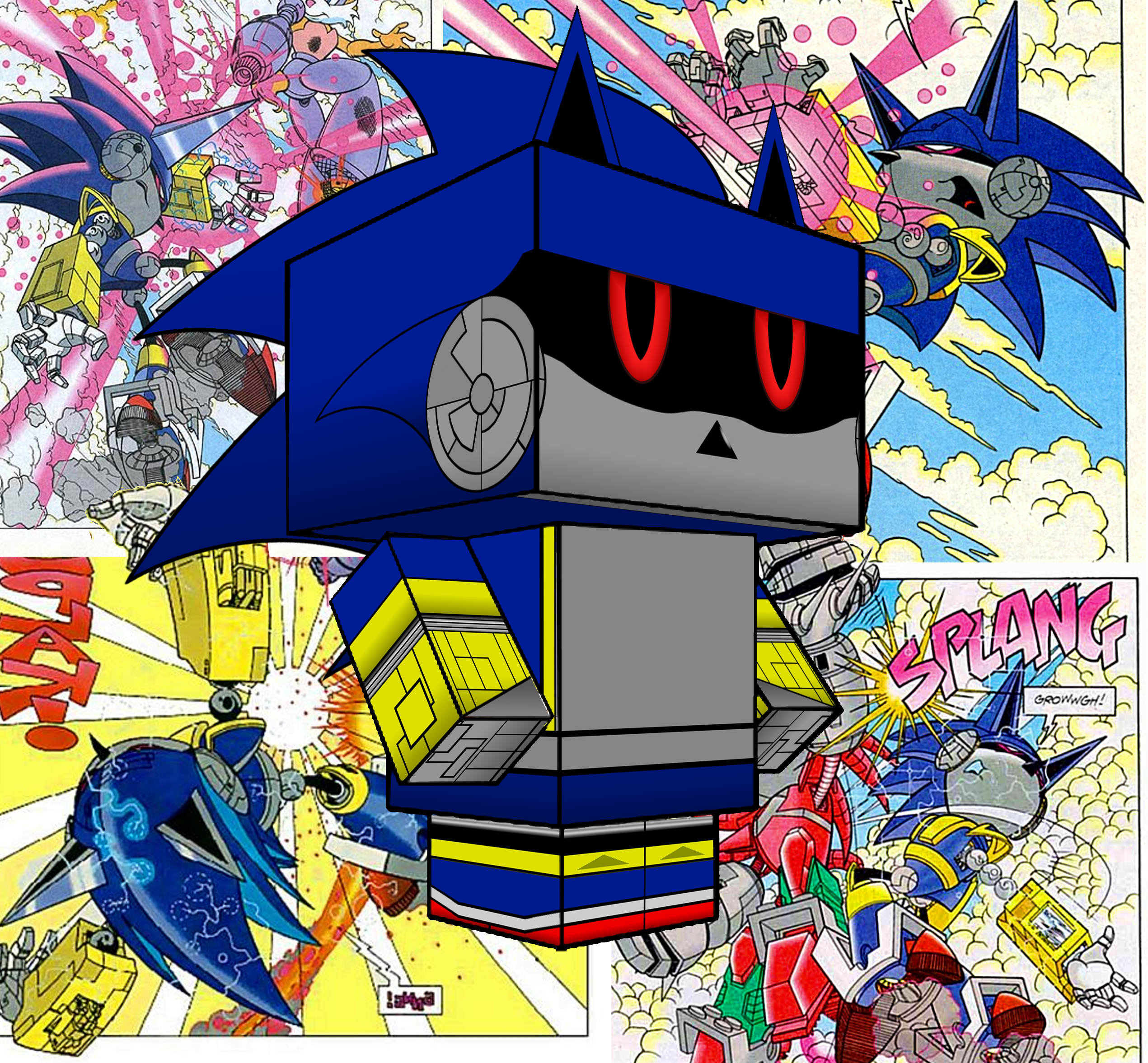 Mecha Sonic Roboticized Cubee by mikeyplater on DeviantArt