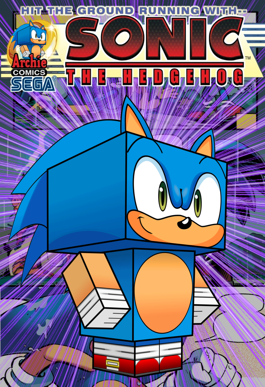 Sonic the Freedom Fighter Cubee by mikeyplater on DeviantArt