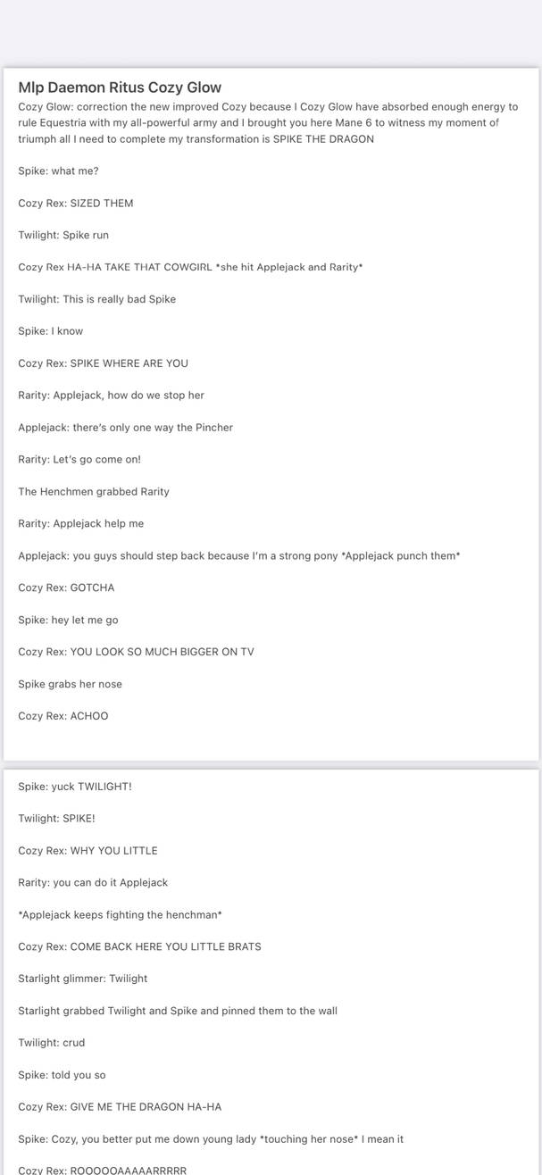 Mlp Daemon Ritus Cozy Glow by muchhddh on DeviantArt