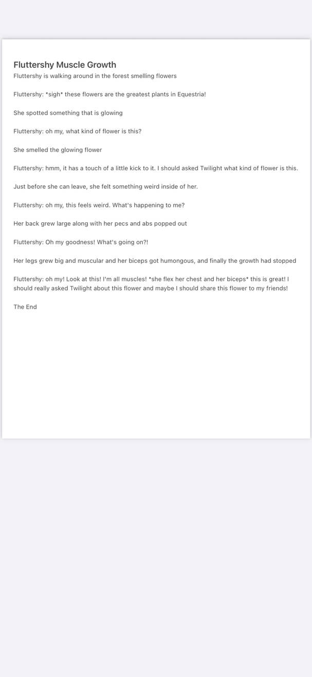 Fluttershy Muscle Growth by muchhddh on DeviantArt