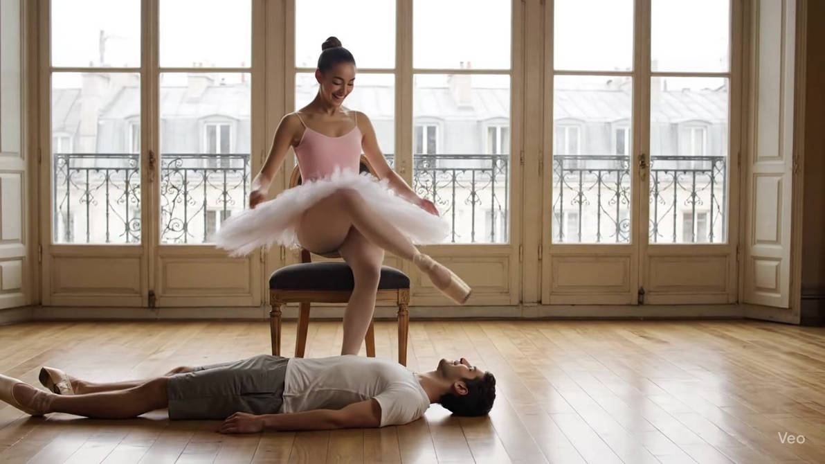 Ballerina training on her balletslave by LouFerrox on DeviantArt