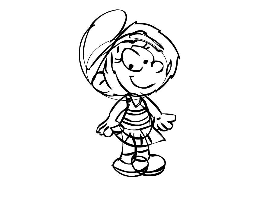 Vexy Smurf Coloring Pages