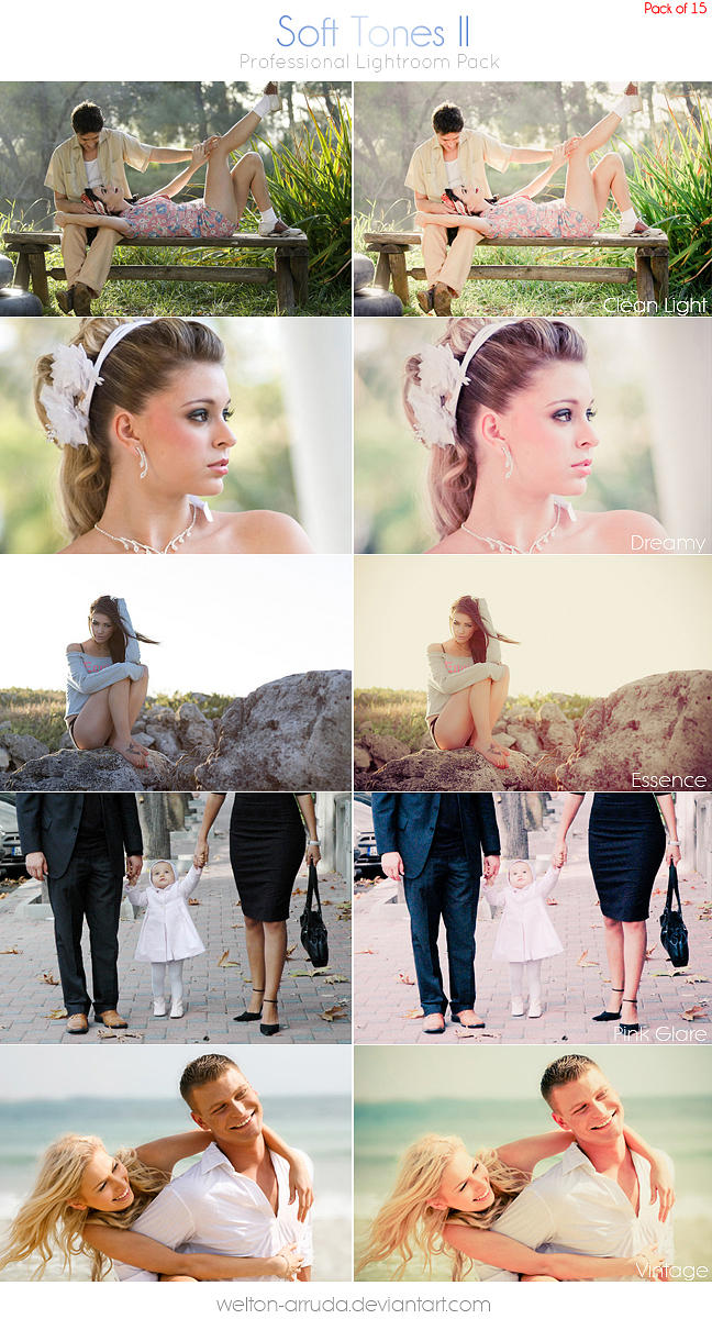 Soft Tones Lightroom Pack II by Welton-Arruda on DeviantArt
