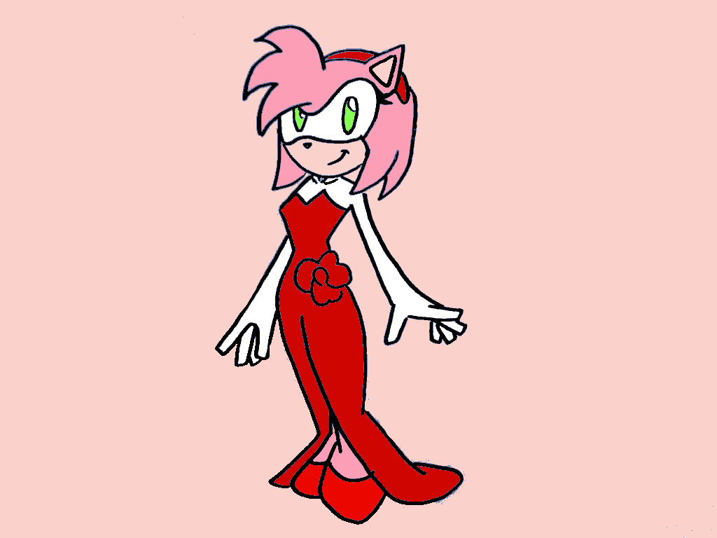 Amy Rose With a Dress by JulianIvoRobotnik on DeviantArt