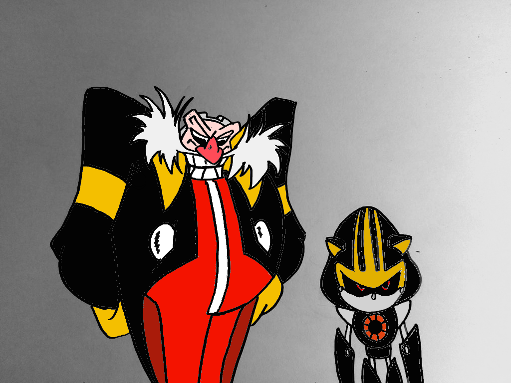 Dr. Eggman Nega and Metal Sonic 3.0 by JulianIvoRobotnik on DeviantArt