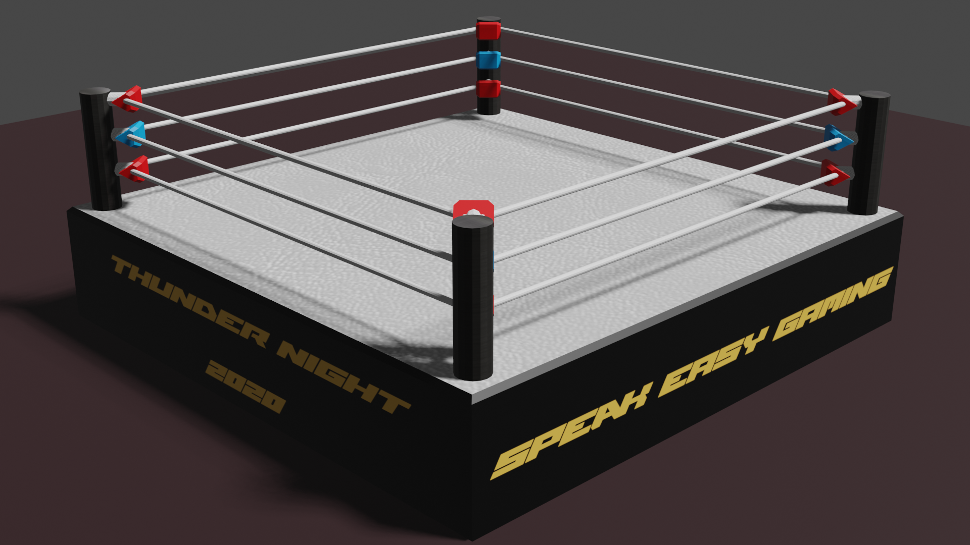 Wrestling Ring 3D model by SlightCherry on DeviantArt