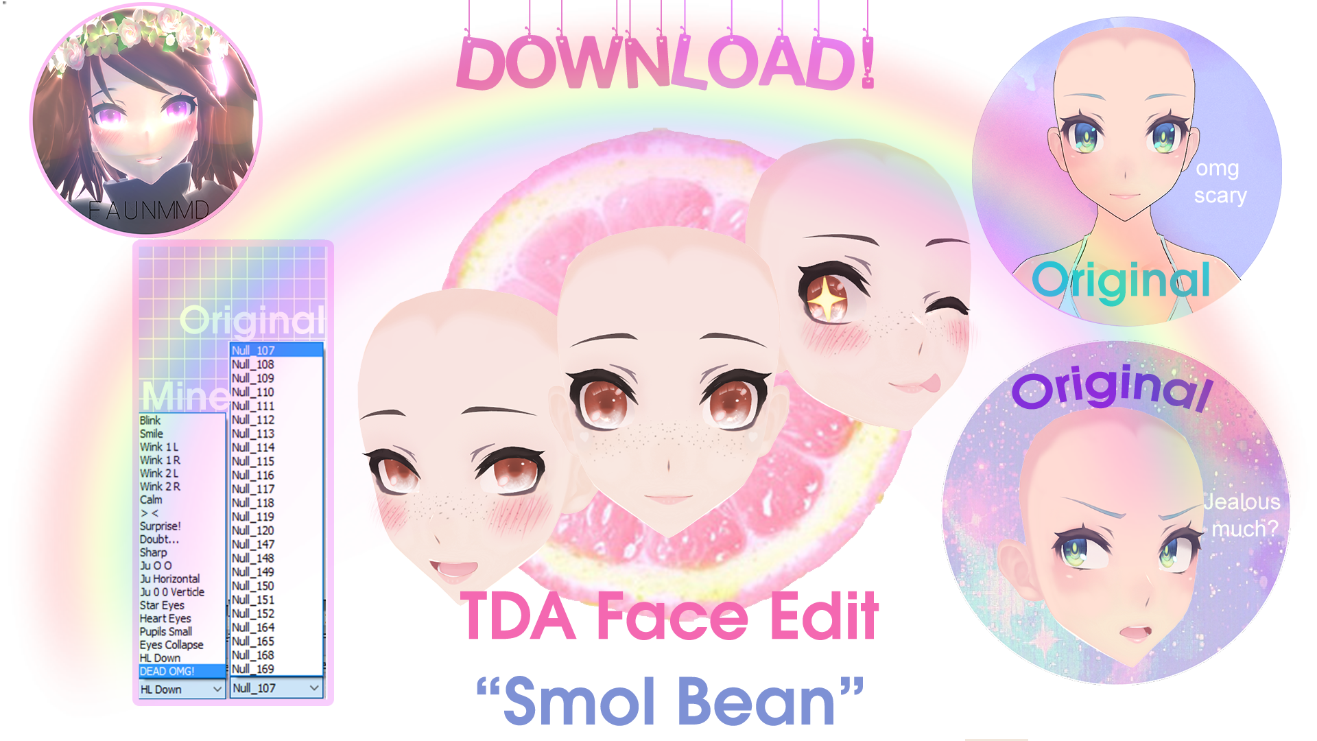 [Faun-MMD] Tda Smol Bean Face by Fuzzmoni on DeviantArt