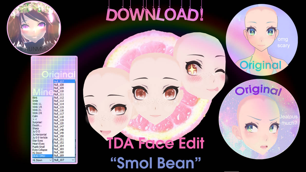 [Faun-MMD] Tda Smol Bean Face by Fuzzmoni on DeviantArt