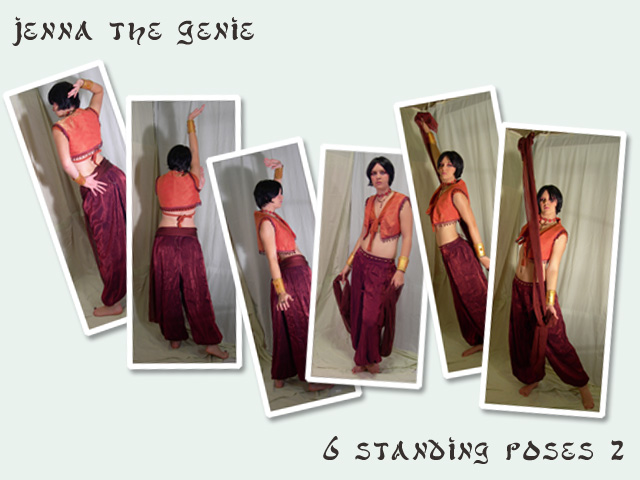 Genie Standing 2 - 6 poses by MontrealGamerStock on DeviantArt