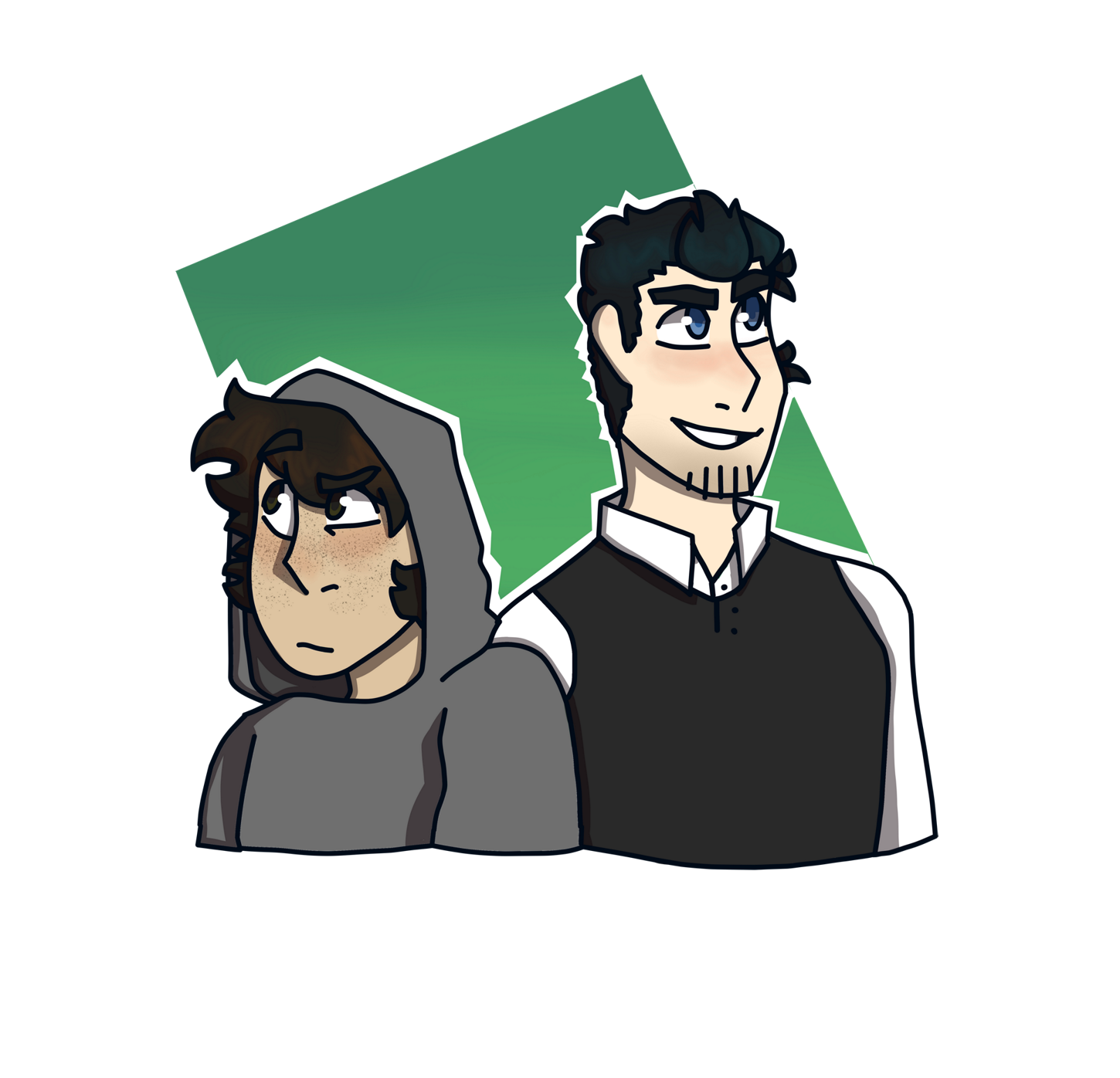 My 70,000,000th drawing of Ghost and Toast by bunbunpa on DeviantArt