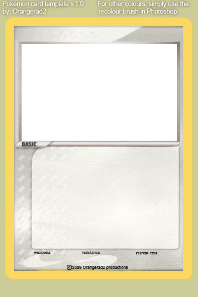 Pokemon Card Template V 1 0 By Orangerad2 On DeviantArt