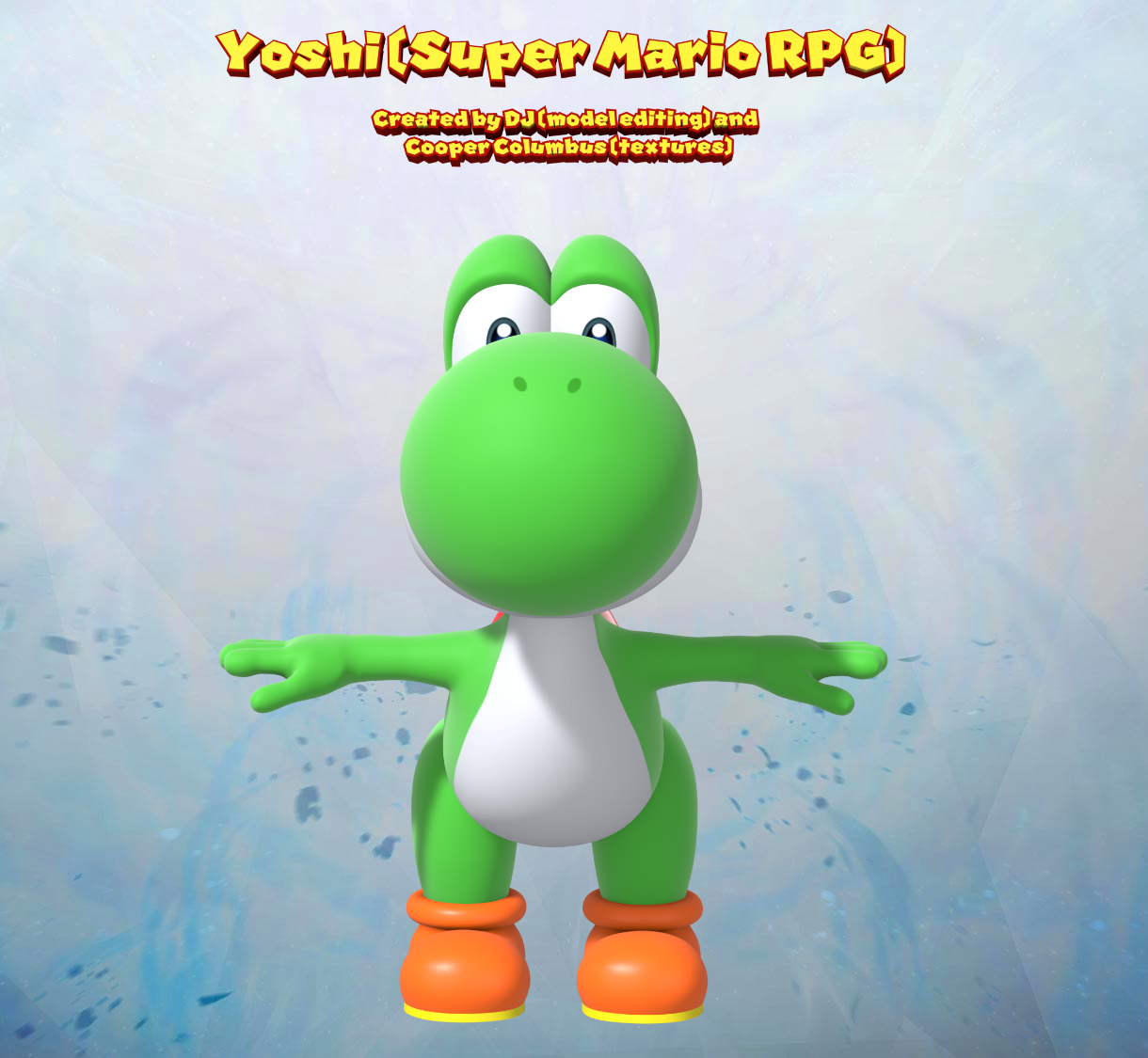 (Model Download) Yoshi (Super Mario RPG) by SNLYoshi21 on DeviantArt